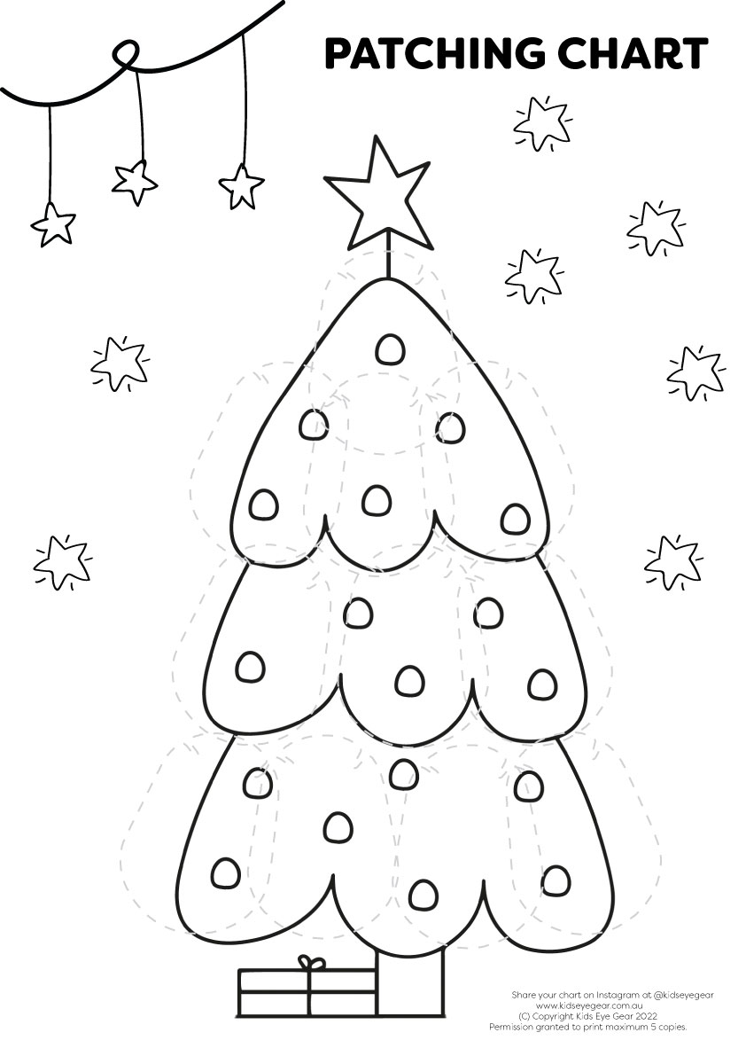 FREEBIE Christmas Patching Charts - Kids Eye Gear